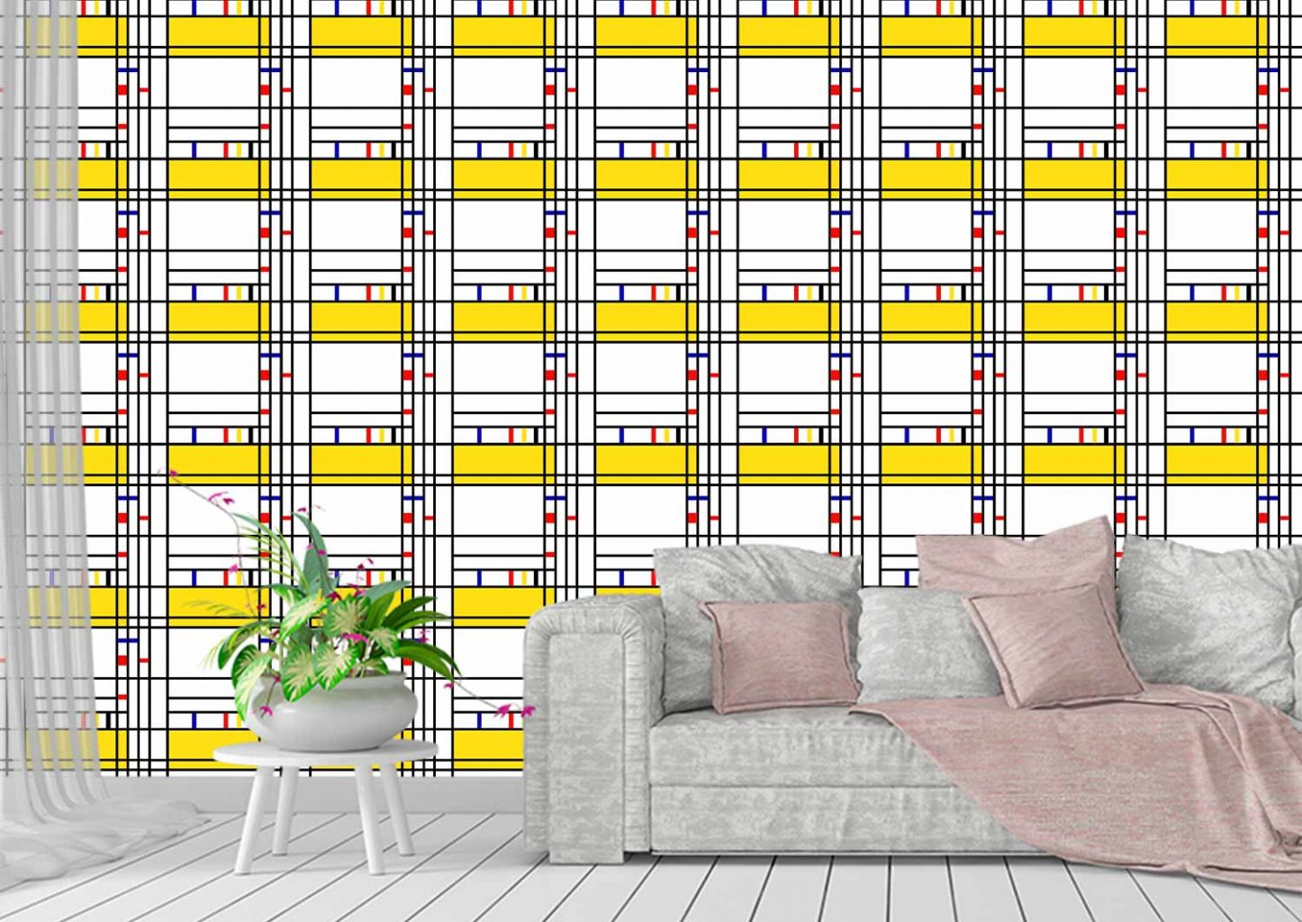 טפט Piet Mondrian Pattern 4 ⋆ BOTTA