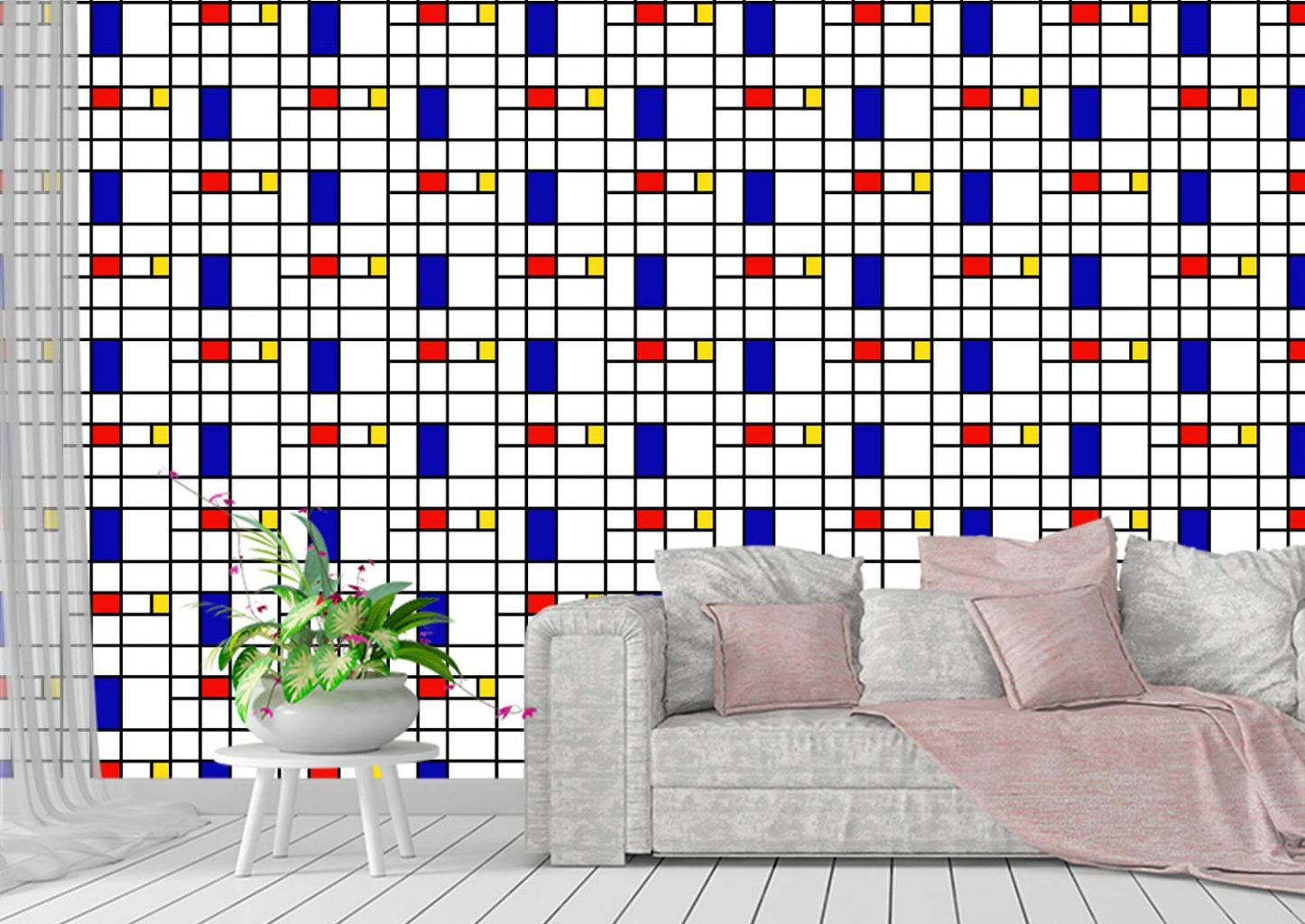 טפט Piet Mondrian Pattern 6 ⋆ BOTTA