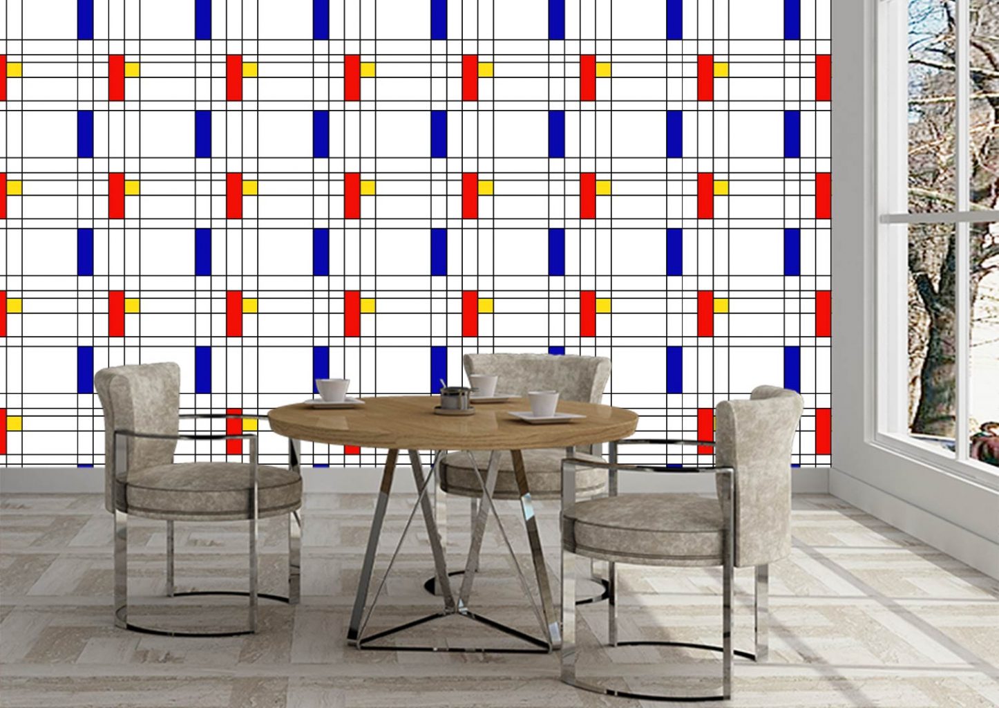 טפט Piet Mondrian Pattern 7 – BOTTA