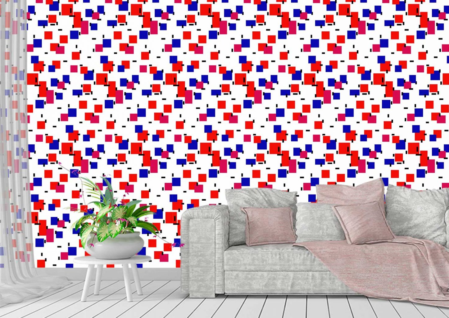 טפט Piet Mondrian Pattern 8 – BOTTA