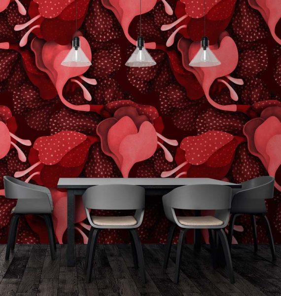 טפט Floomy – Red – BOTTA